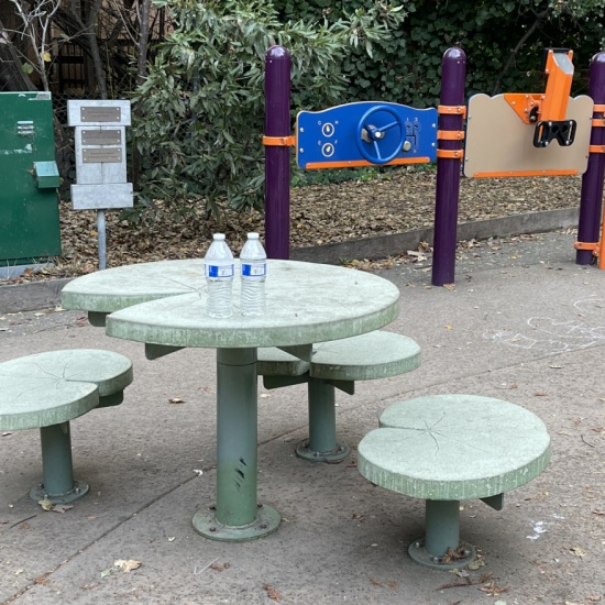 FROG park seating/picnic area - Walking Waterhoods: Temescal Creek ...