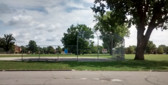 Baseball play field & sign - Chandler park - Detroit, Michigan ...